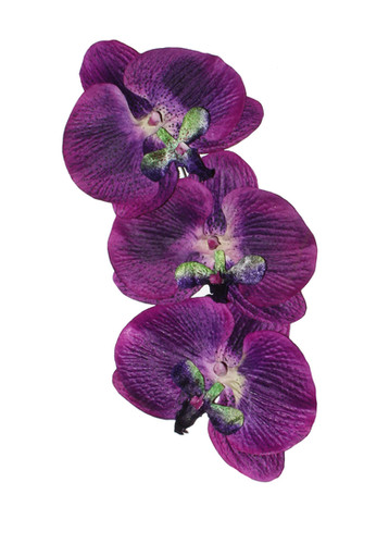ISADORA Purple Orchid Cascade Hair Flowers | lady-lucks-boutique