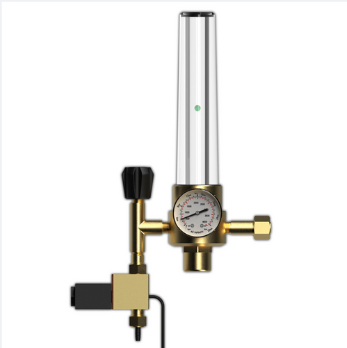 CO2 REGULATOR, CARBON DIOXIDE MONITOR WITH SOLENOID VALVE AND GAS FLOW ...