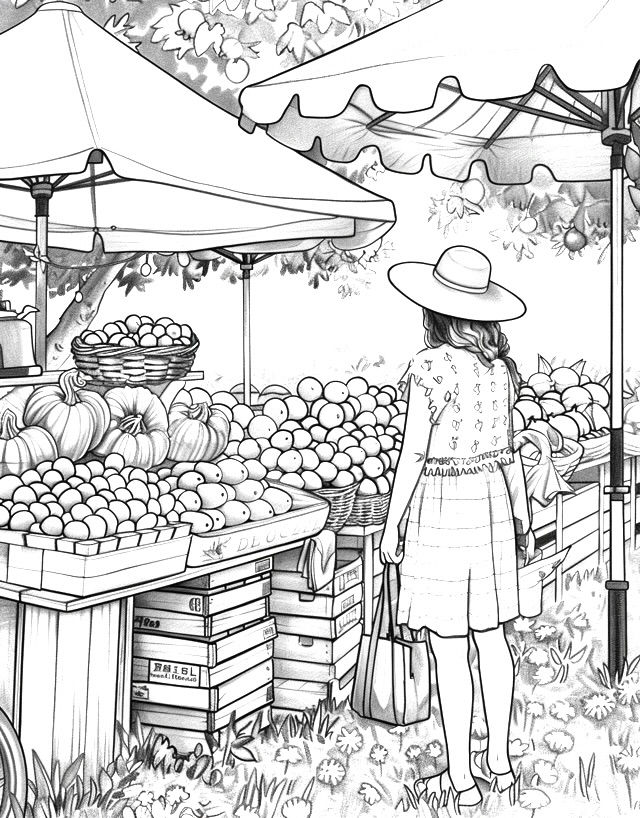 coloring pages of farmers