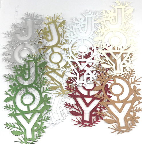 Die Cuts JOY Frame 6 Pieces Plus Letters | Paperie by Jennifer