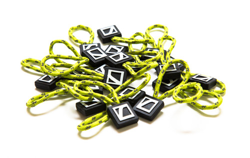 Zipper pulls - electric green | cinebags