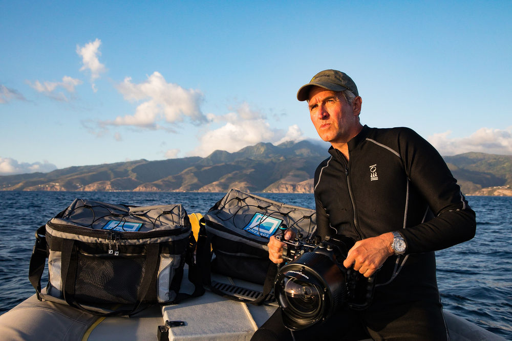 Brian Skerry on location