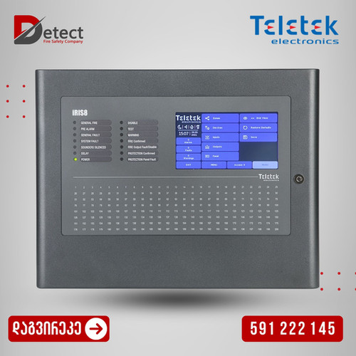 სახანძრო სამისამართო საკონტროლო პანელი, Teletek iRIS8 (1-4)L-S | Detect - დეტექტი