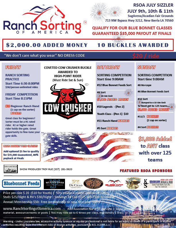 Ranch Sorting of America RSOA