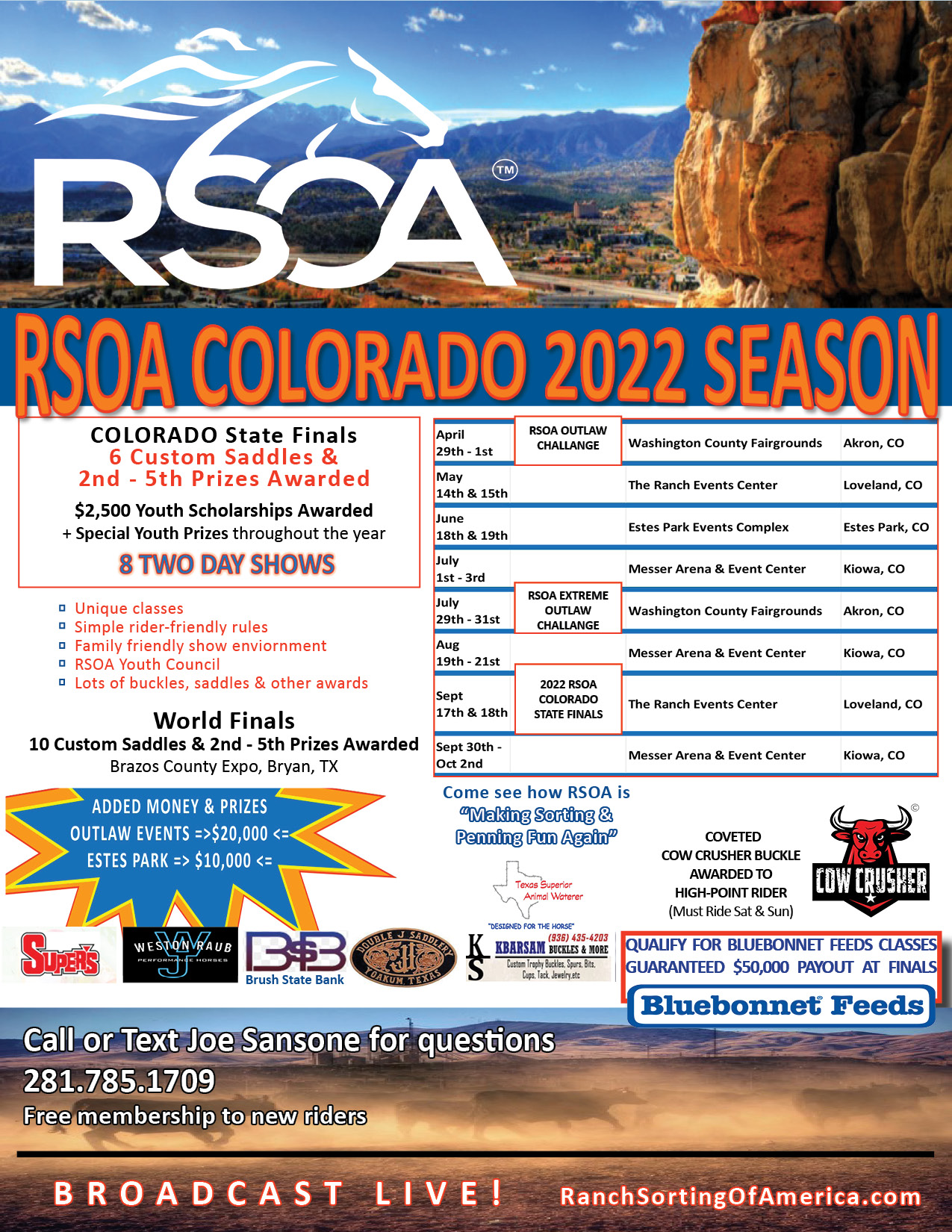 Colorado State Points | Ranch Sorting