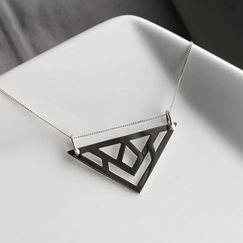 Geo Triangle Necklace | Pop Up Jewellery Ltd