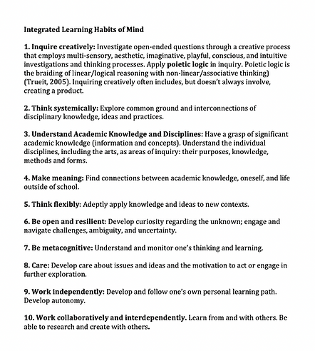 FRAMEWORKS | Art as Inquiry