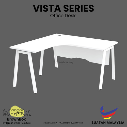 Vista Series L Shape Office Desk | Brownbox.my