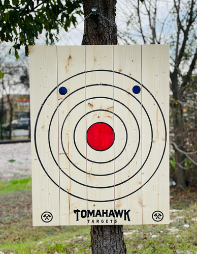 Large Frameless 4-Ring Hanging Axe and Knife Throwing Target | Tomahawk ...
