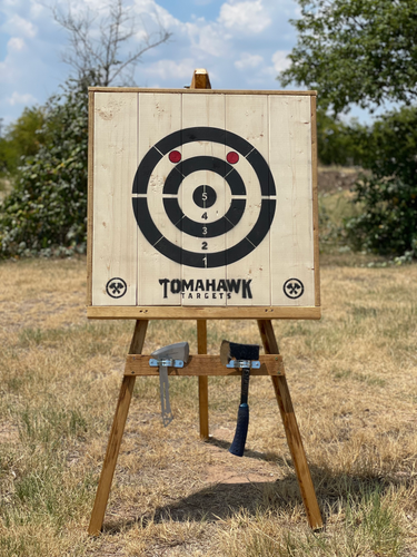 Axe, Tomahawk and Knife throwing Tripod Target 4ft tall | Tomahawk ...