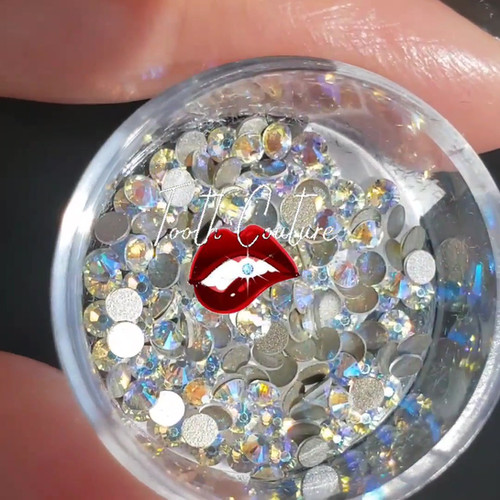Swarovski® Round Crystal - Crystal Shimmer | Tooth Couture
