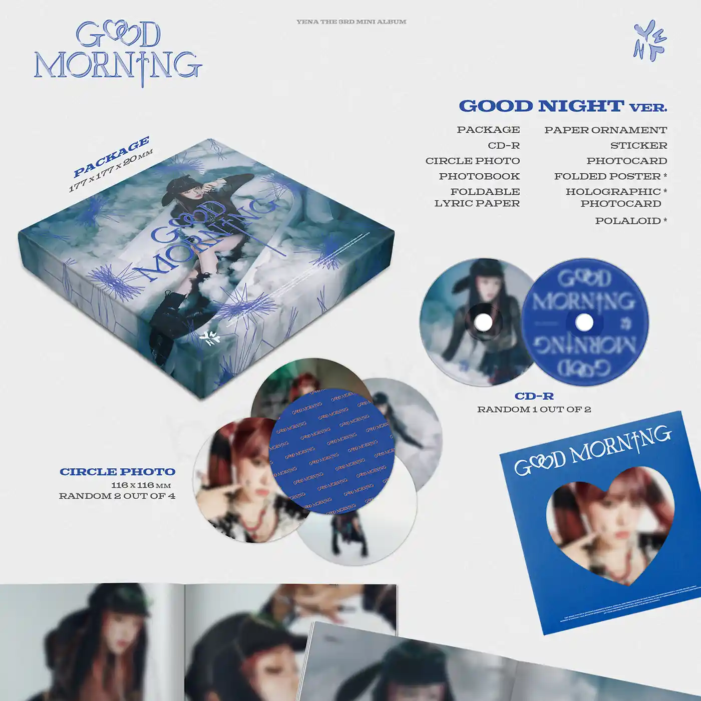 YENA – GOOD MORNING (3rd Mini Album) | KPOPJOAYO