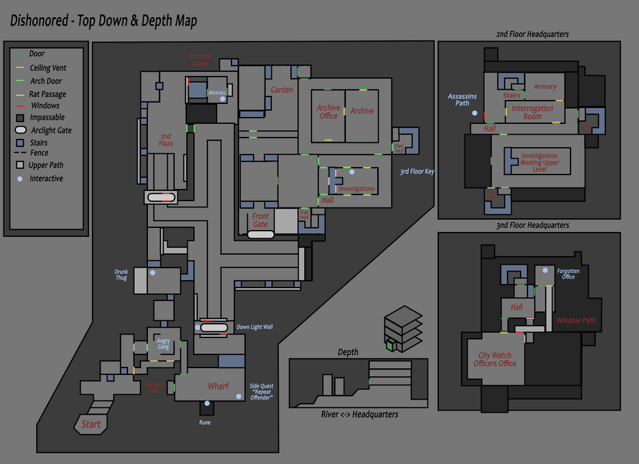 Dishonored Practice Level Design | Aeden Buck