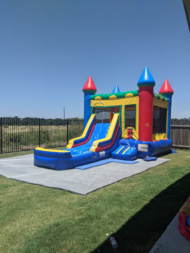 Red, Blue and Yellow Combo Water Slide Rental| iParty And Bounce