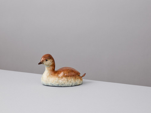 SWIMMING GREBE | Wildlife Sculptures