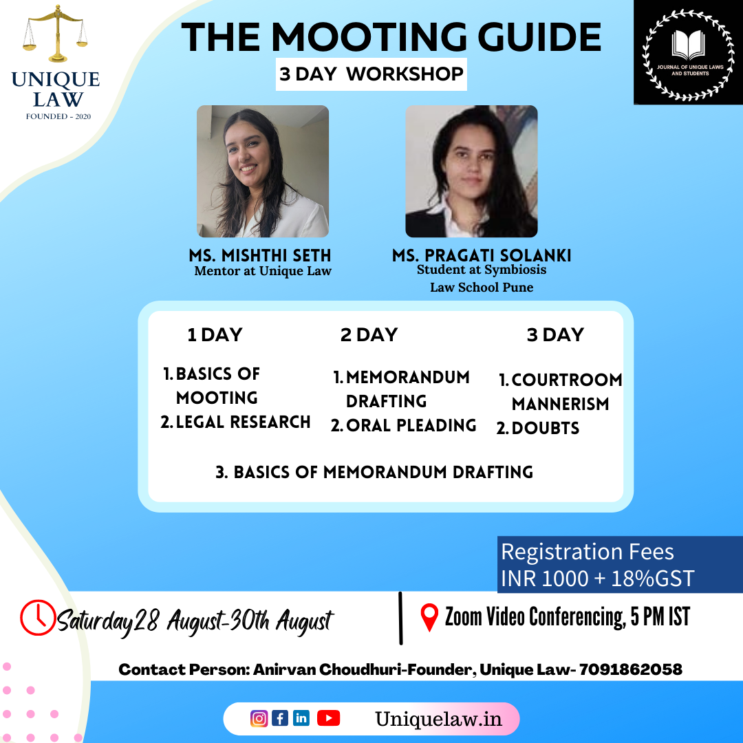 THE MOOTING GUIDE | Unique Law1025.00