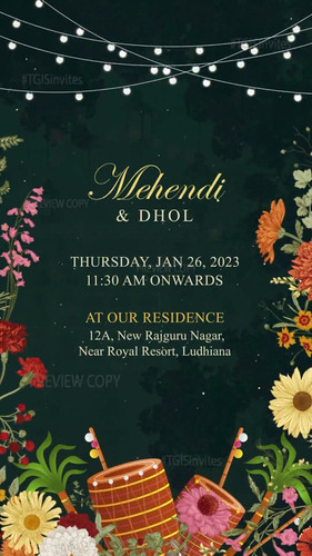 Generic Wedding Invitation | Floral wedding invitation | TGIS