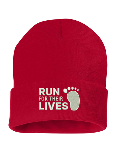 Run For Their Lives Embroidered Beanie | Cali Customs