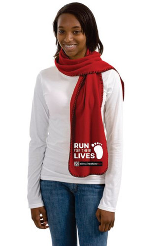 Run For Their Lives Fleece Scarf | Cali Customs