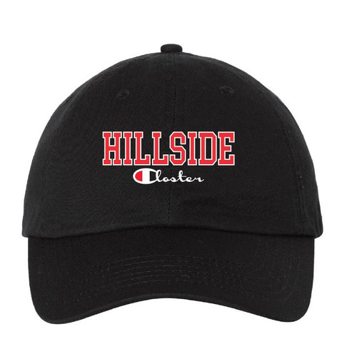 Hillside C Logo Embroidered Adjustable Low Profile Black Cap | Cali Customs