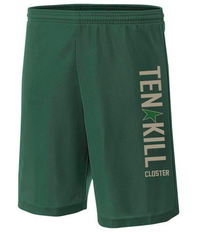 Tenakill Star Logo Forest Green Mesh Shorts | Cali Customs