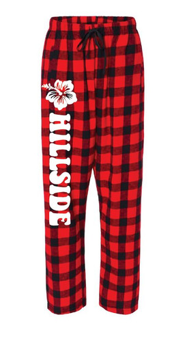 Hillside Flower Logo Red/Black Buffalo Pajama Pants | Cali Customs