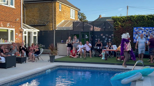 Larry's 50th pool-party