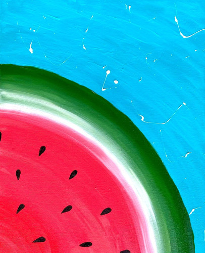 Learn to Paint Watermelon 'Paint at home Pack' | Sip 'n' Dip
