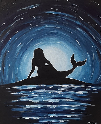 Learn to paint Mermaid 'Paint at home Pack' | Sip 'n' Dip