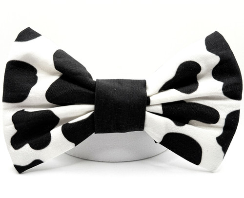 Cow Print Dog Bow Tie | Dainty Paws