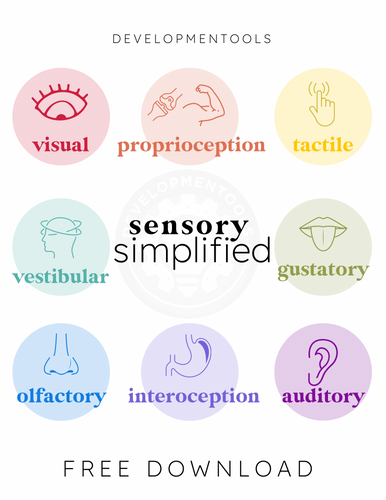 Sensory Simplified: "The Great 8" Parent Handout | Developmentools