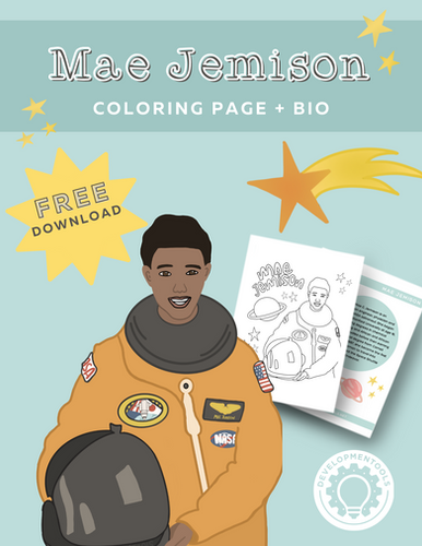 Mae Jemison | Coloring Page & Bio | Developmentools