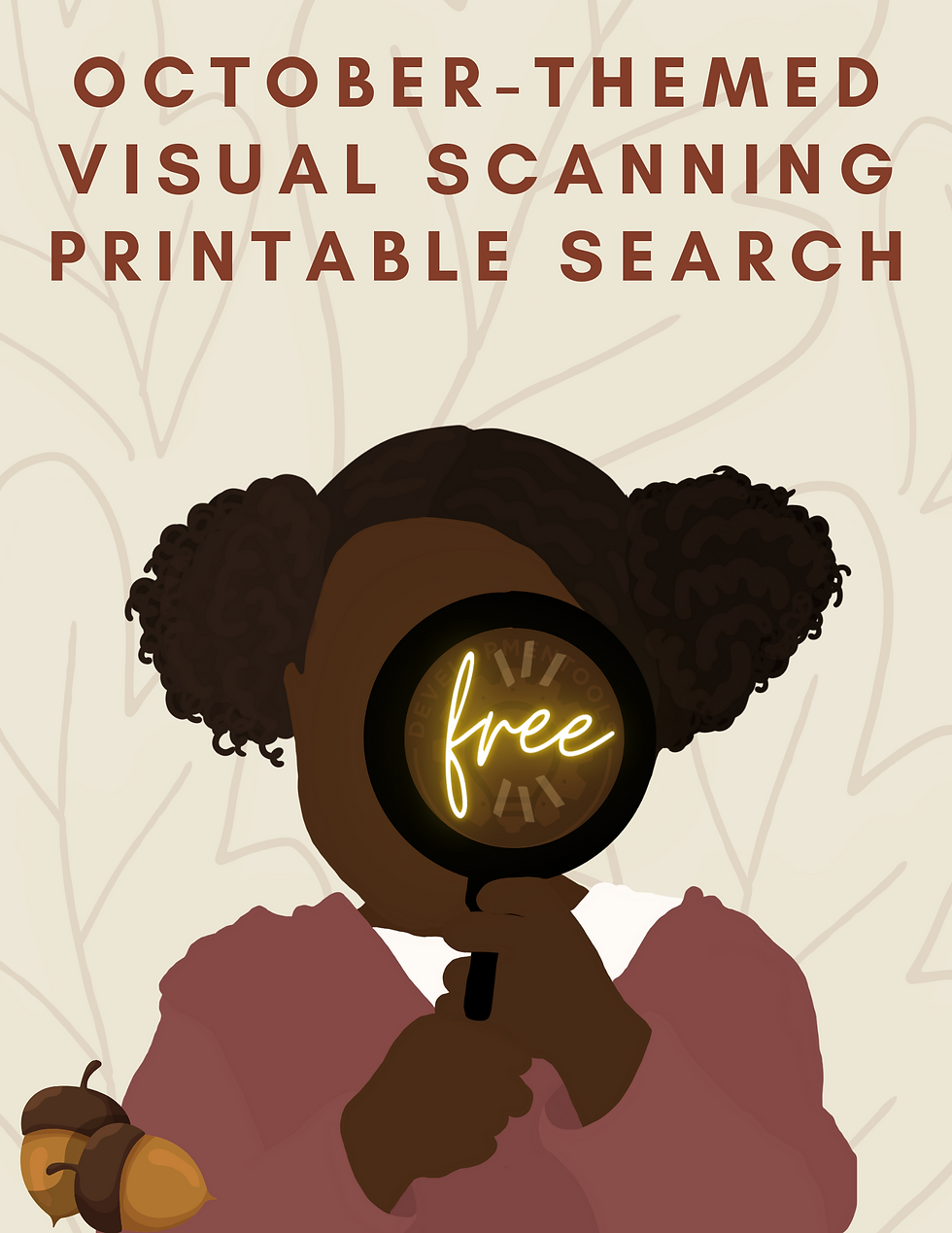 *FREE* Autumn Visual Scanning Printable Activity Sheet | Developmentools