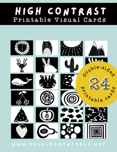 Printable High Contrast Visual Cards | Developmentools