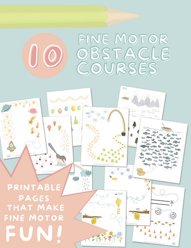 Fine Motor Pencil Obstacle Courses | Developmentools