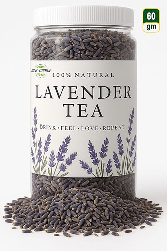 Lavender Flower Tea – 60g - 60 Cups | 100% Pure Dried Lavender Buds ...