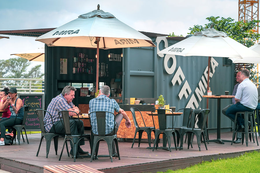 Shipping Container Café Set For Expansion