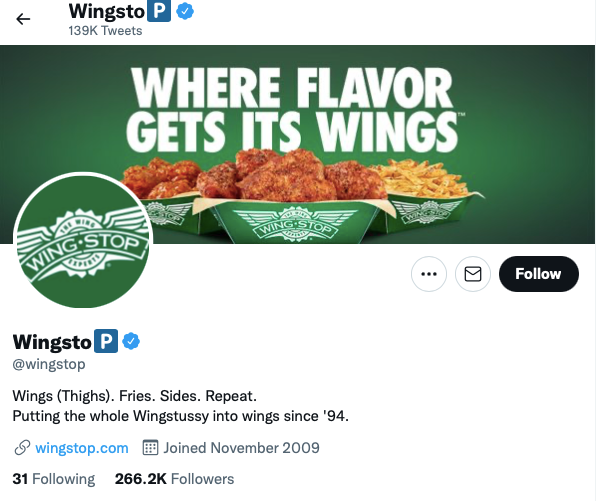 Wingstop's Twitter - Meme's with Wings