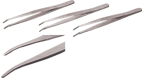 Forceps, Curved Blunt Points | Saltflux