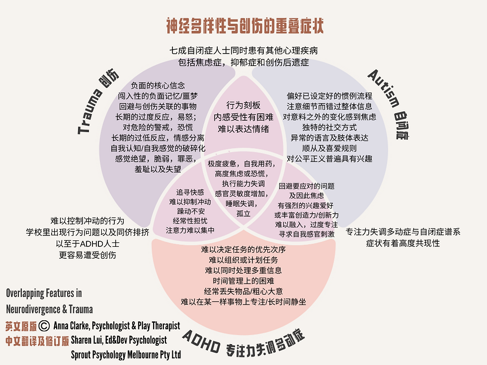 Overlapping Features of Autism, ADHD and Trauma 神经多样性与创伤的重叠症状与解释