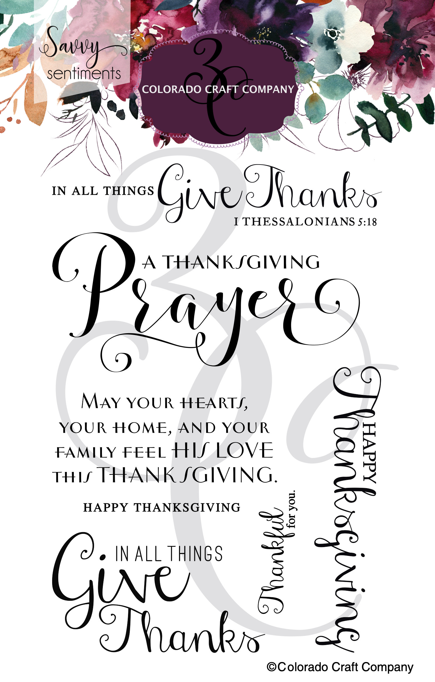 SS571 Savvy Sentiments ~ Thanksgiving Prayer