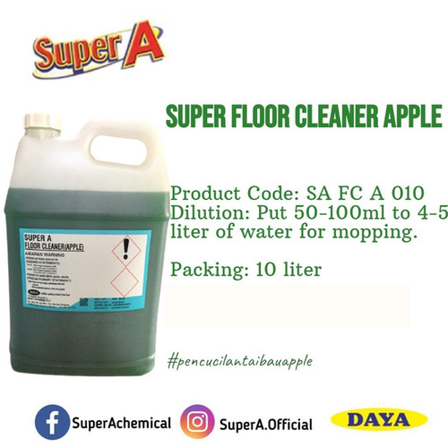 Super A Floor Cleaner (Apple) 10kg | Daya Awana