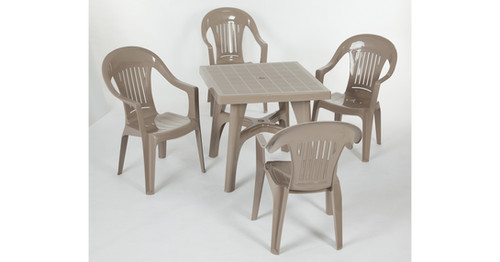 Quadramax 4 Seater Resin Outdoor Dining Set | swiftoutdoor