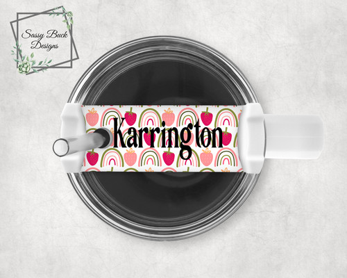 Berry Bright Nameplate | Sassy Buck Designs