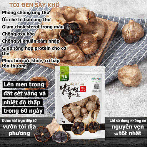 Dry Black Garlic - Toi Den Say Kho - Tỏi Đen Sấy Khô | LE'HANHQ