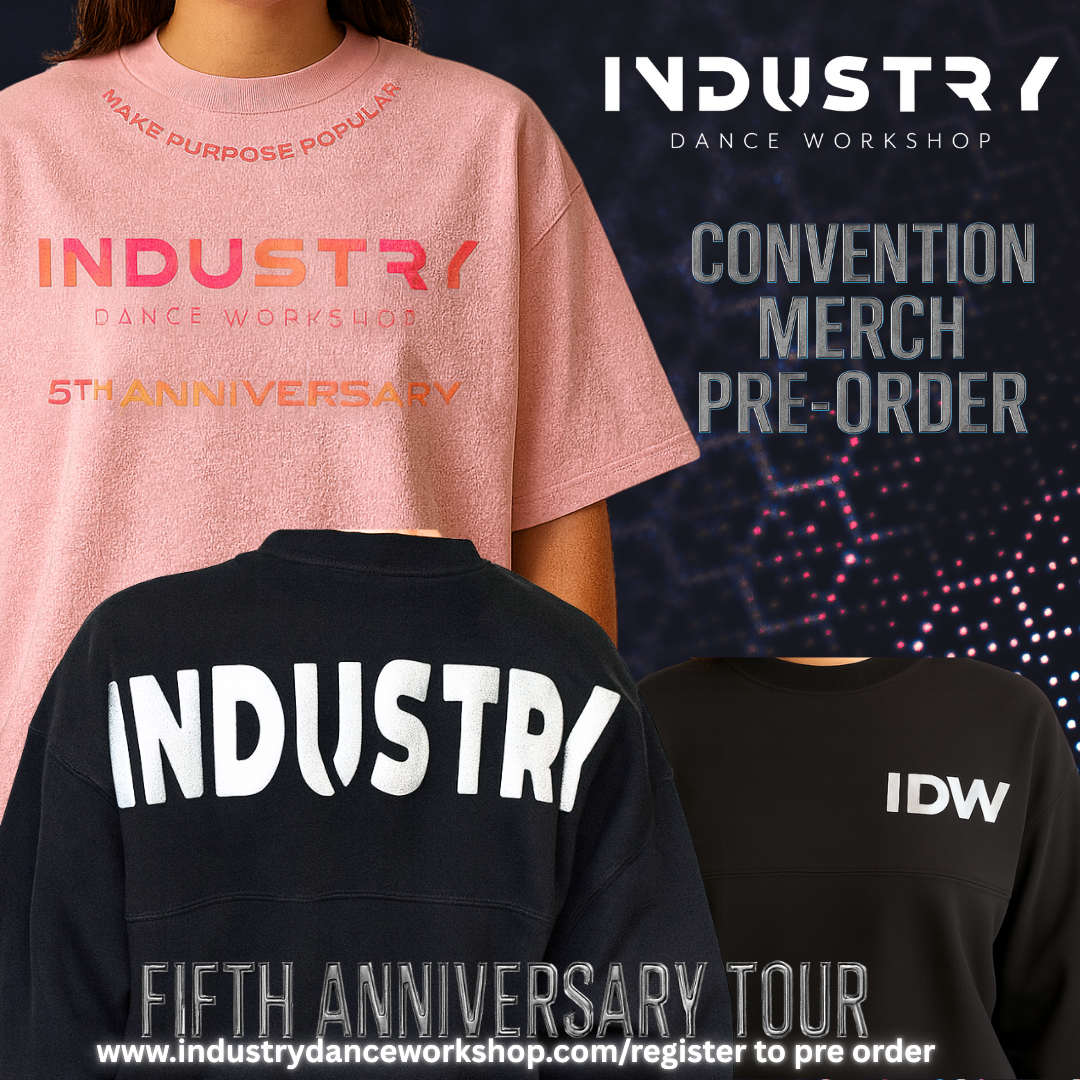 IDW MERCH PRE-ORDER 2025 | INDUSTRY DANCE WORKSHOP