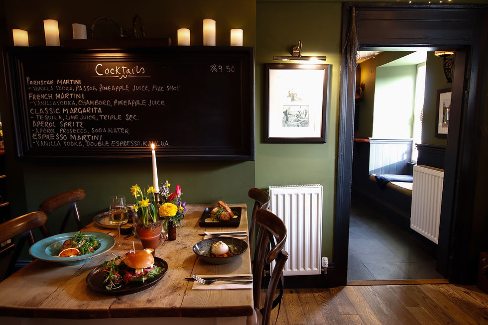 The Cross Inn Menu