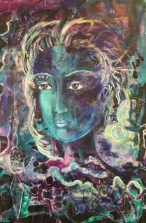 Cosmic Mother 24x36canvas | roseshawart