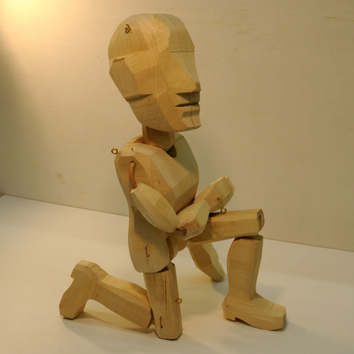 Head and body for puppet on strings | Puppets in Prague