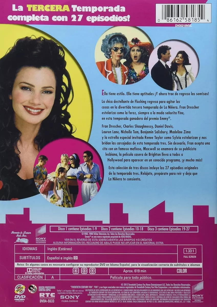 La Niñera Temporada 3 (DVD) [Fran Drescher] | Centauros